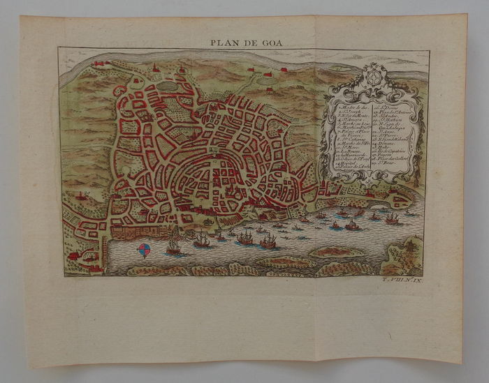 Plan de Goa by BELLIN. Jacques-Nicolas, | Harrison-Hiett – Rare Books