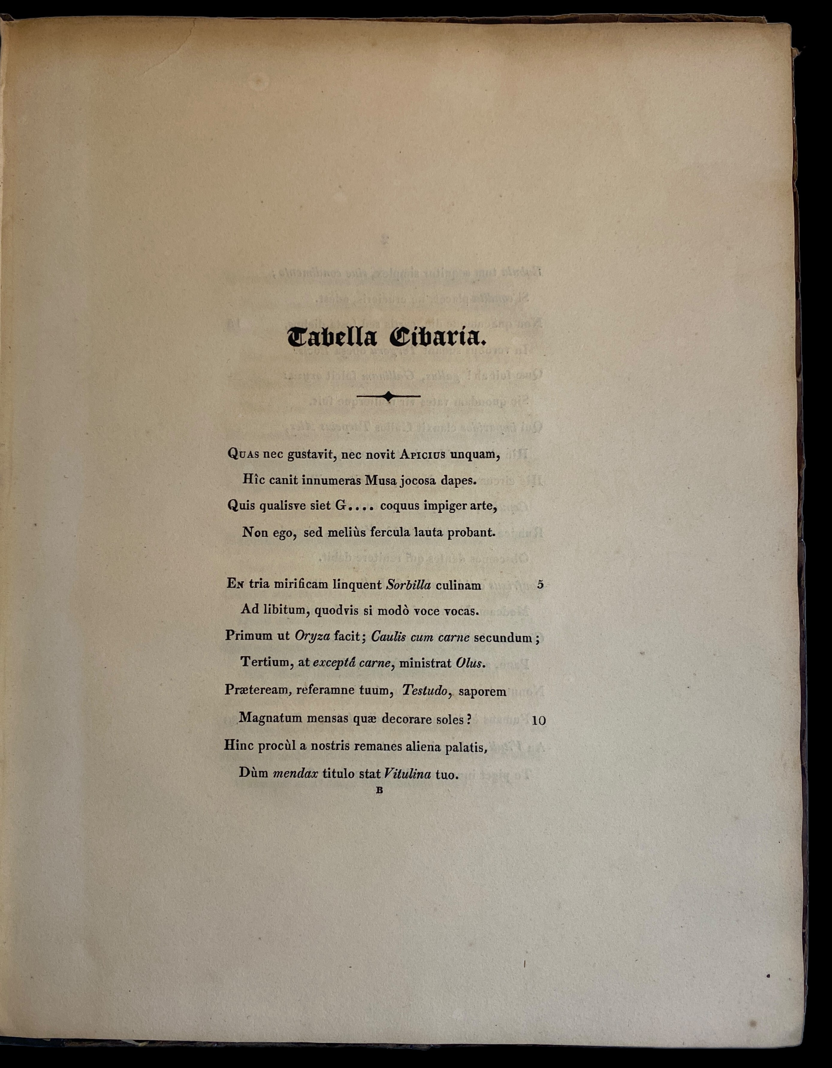 Tabella Cibaria by [MACQUIN, Ange Denis] | Harrison-Hiett – Rare Books