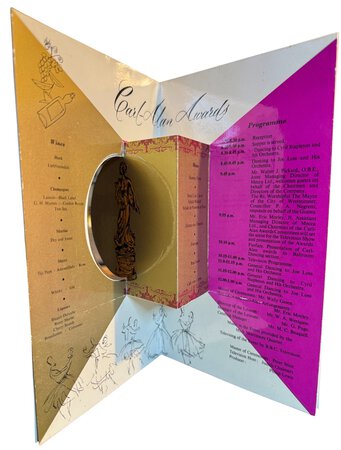 Programme and Menu for the Carl Alan Awards ceremony 1963… | Harrison ...