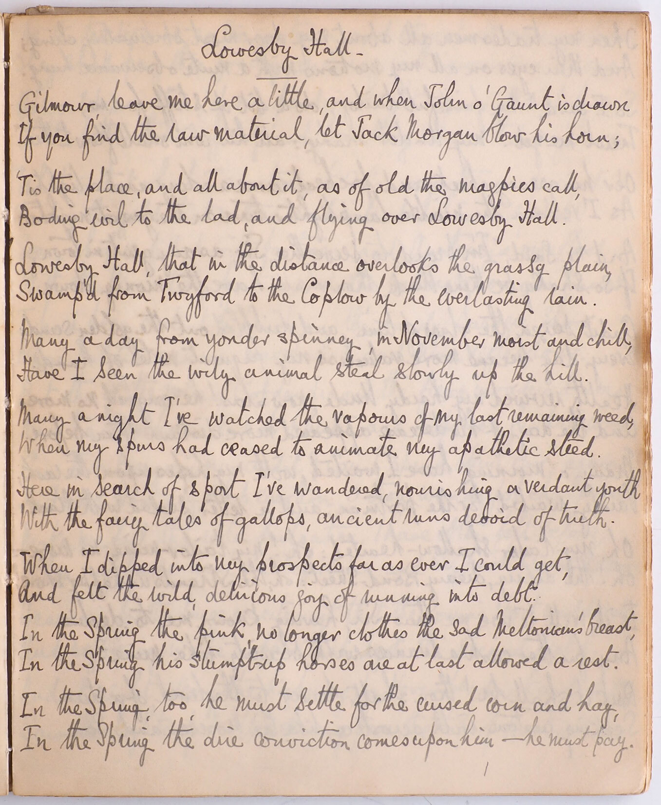 Lowesby Hall [and] The Vision of St. Stephens. by BROMLEY-DAVENPORT ...