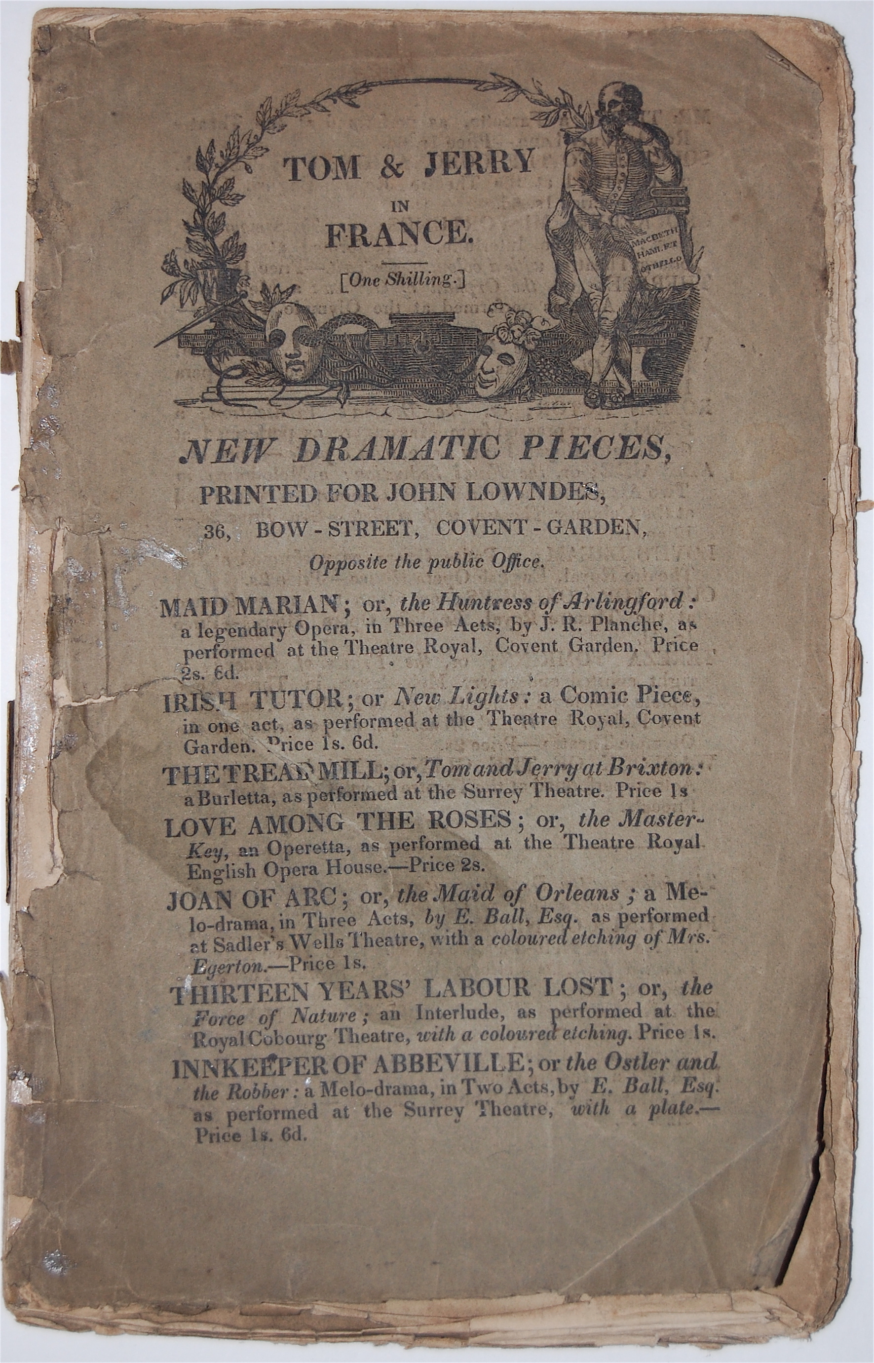 Tom and Jerry in France; or Vive La Bagatelle. A… - H.M. Fletcher