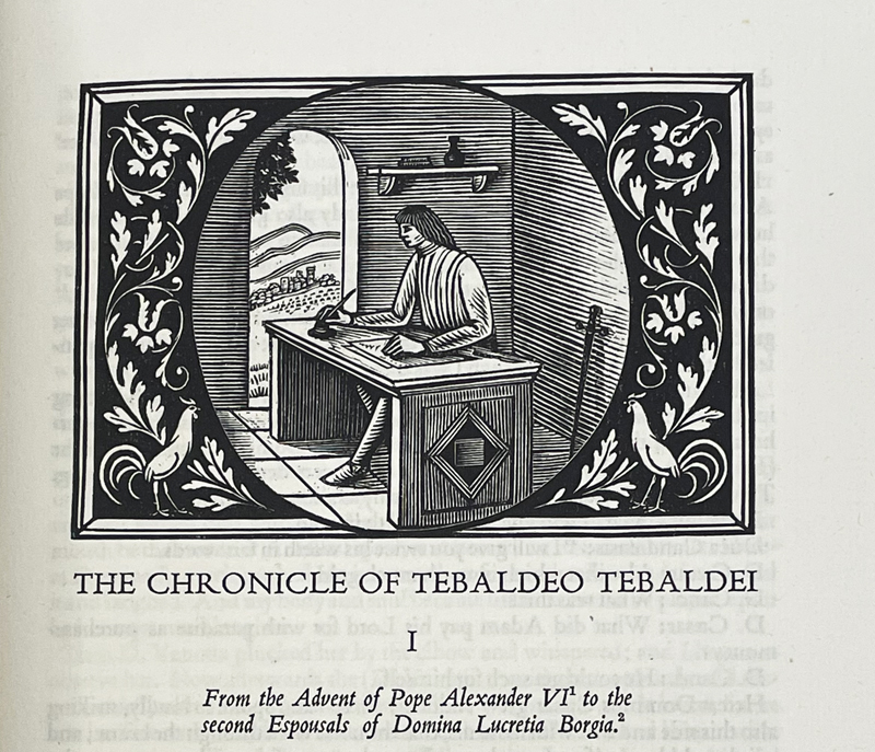 Lucretia Borgia. The Chronicle of Tebaldeo Tebaldei. by GOLDEN COCKEREL ...
