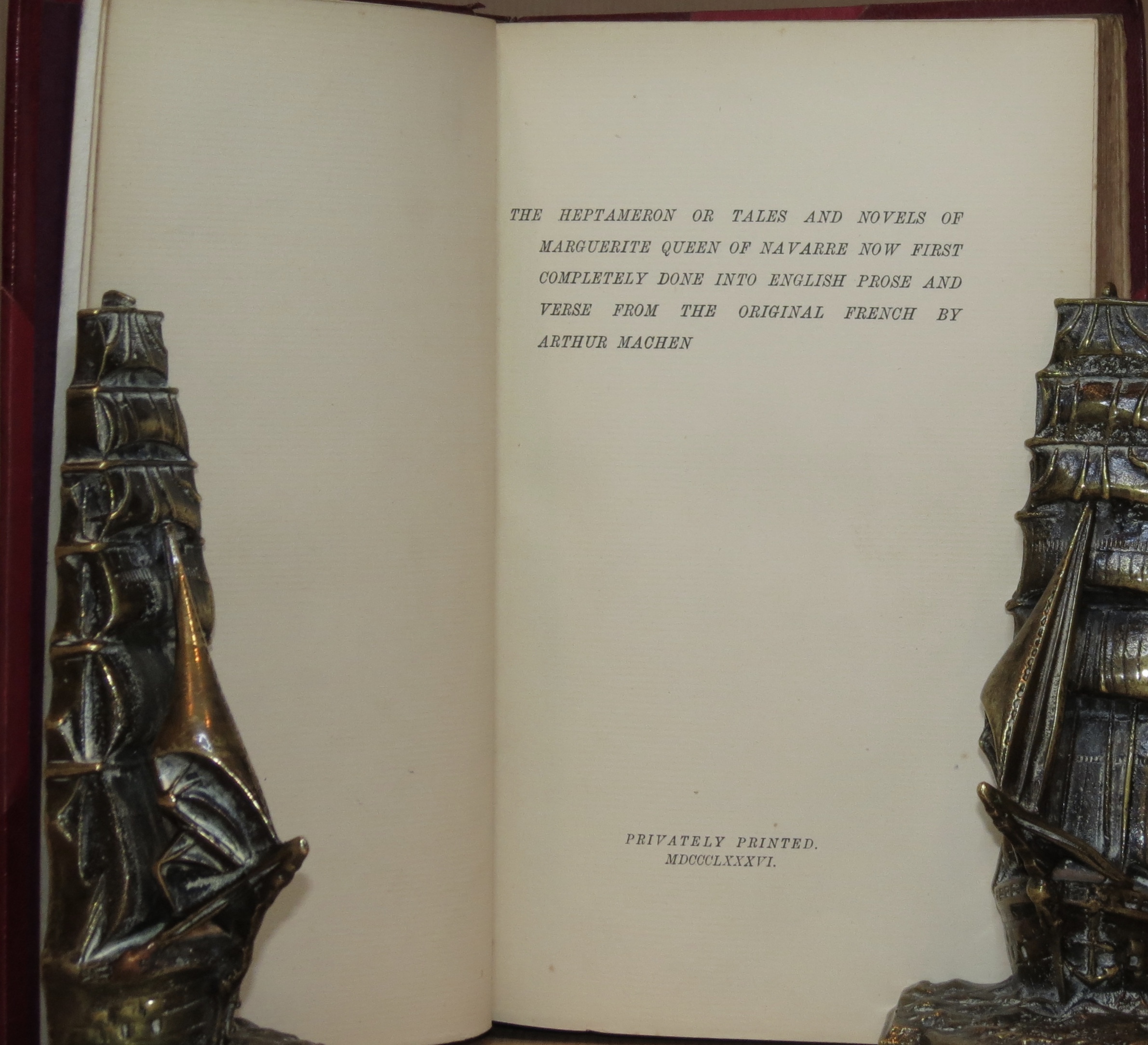 The Heptameron by NAVARRE, Margaret of - McConnell Fine Books