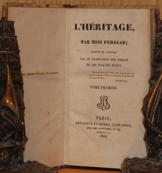 L’Heritage by FERRIER, Susan Edmonstone - McConnell Fine Books