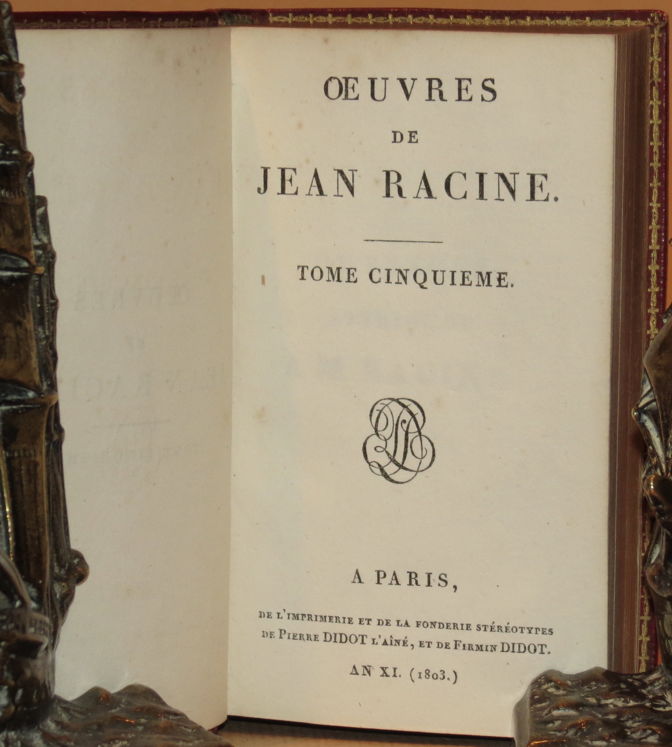 Oeuvres. by RACINE, Jean - McConnell Fine Books