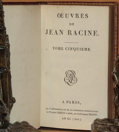 Oeuvres. by RACINE, Jean - McConnell Fine Books