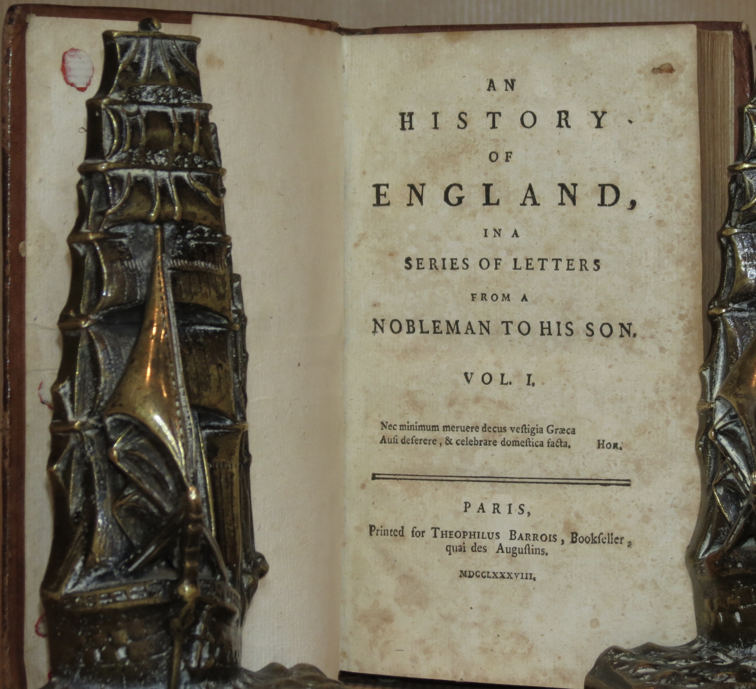 An History of England, In A Series of Letters From… - McConnell Fine Books