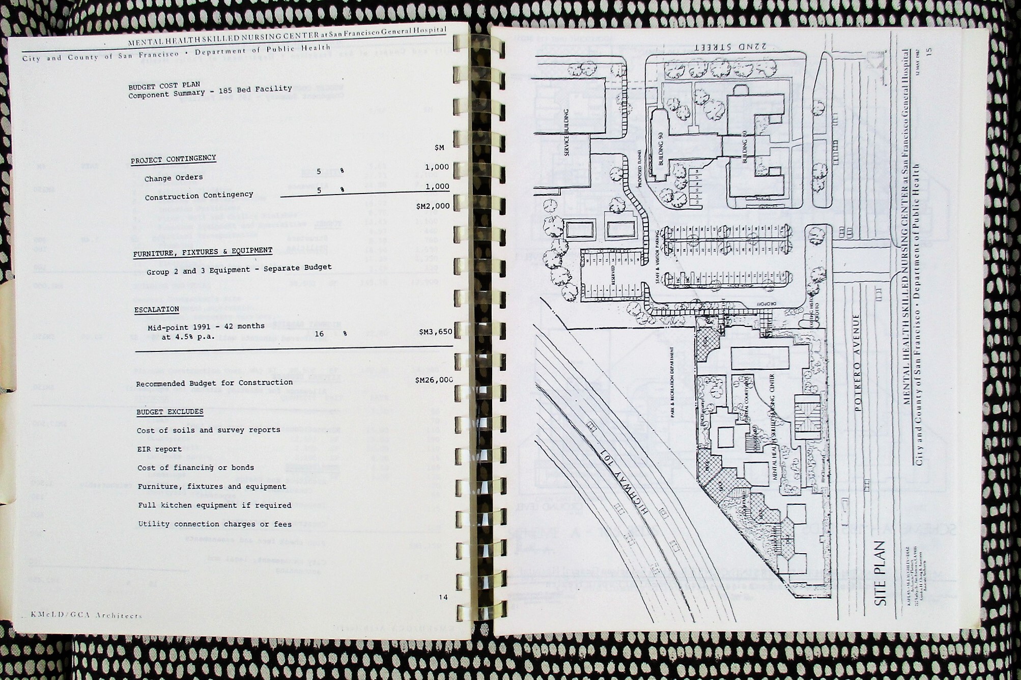 1987 MASTER PLAN for SAN FRANCISCO GENERAL HOSPITAL Maps Architecture ...